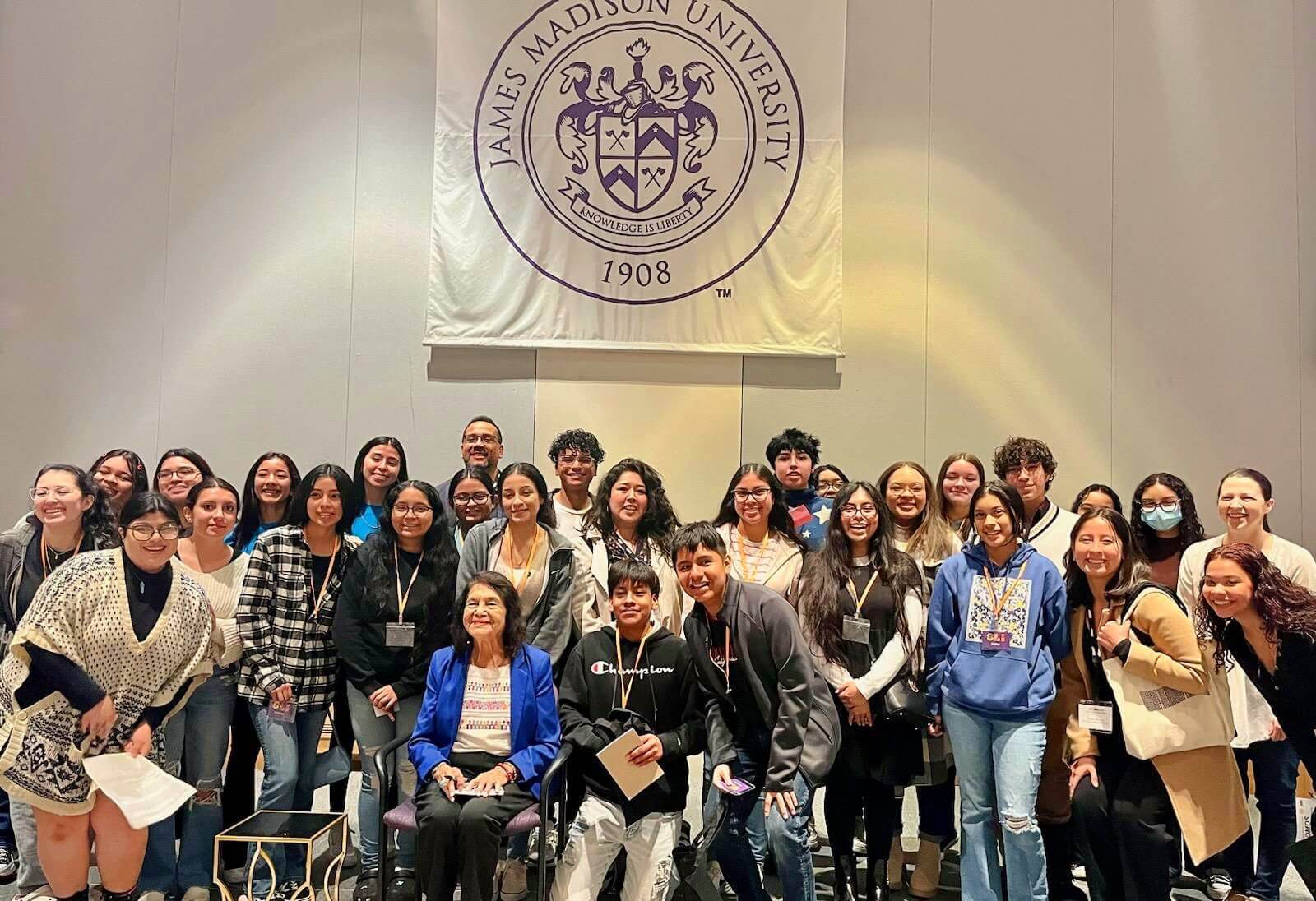 SLI meets Dolores Huerta at Somos JMU Latinx Conference - Scholars ...